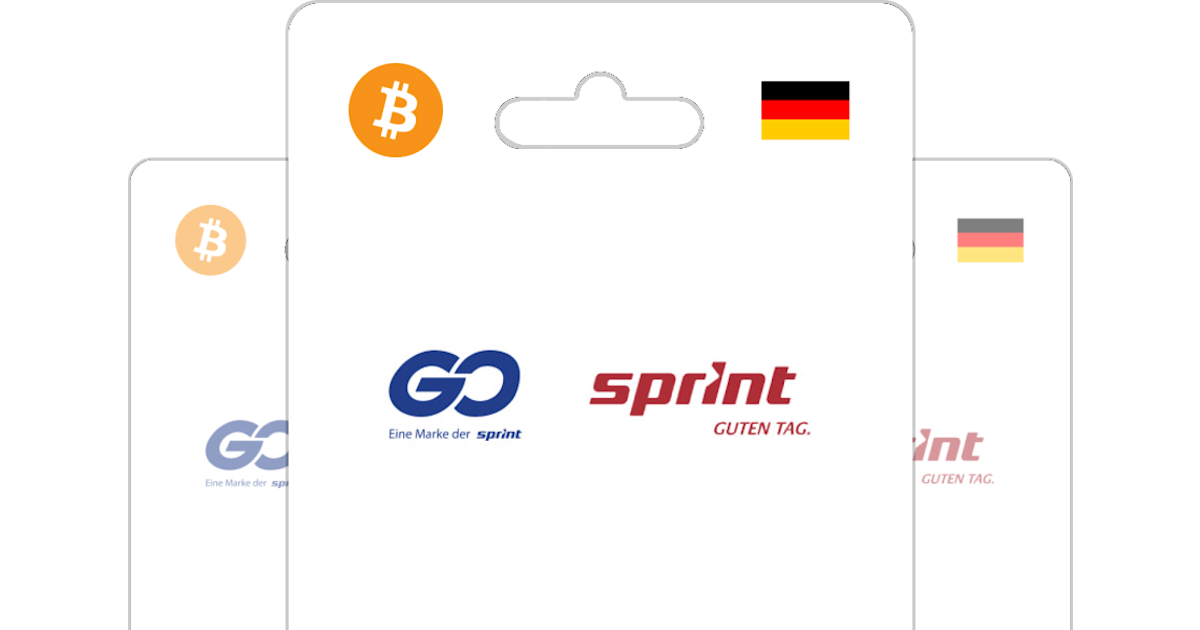 Kaufe Sprint & Go Universalgutschein Gutschein mit Bitcoin, ETH oder ...