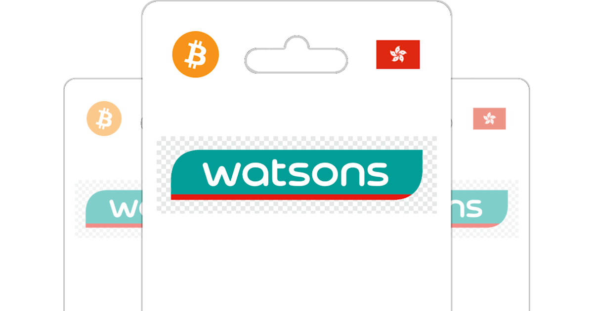 Buy Watsons HK Gift Card with Bitcoin, ETH, USDT or Crypto - Bitrefill
