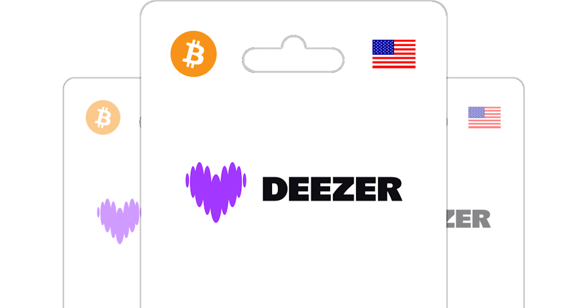 Buy Deezer Premium Gift Card Gift Card with Bitcoin, ETH or Crypto ...